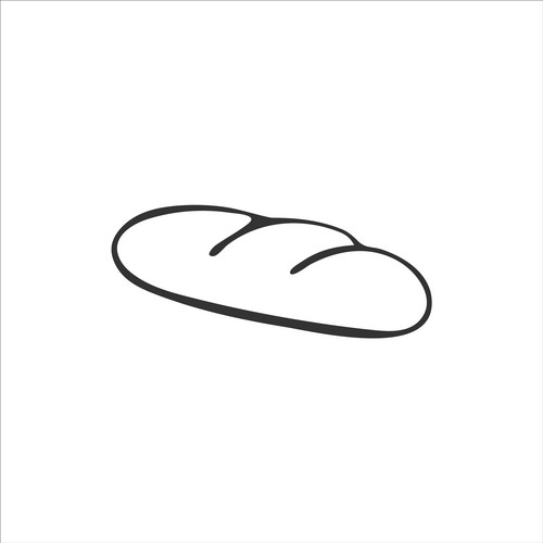 Hand Drawn Christian Bread Icon Isolated On White Background. Religion ...
