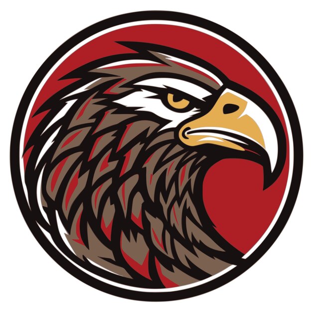 Majestic Red-Tailed Hawk Emblem Design | Jiffy Designs