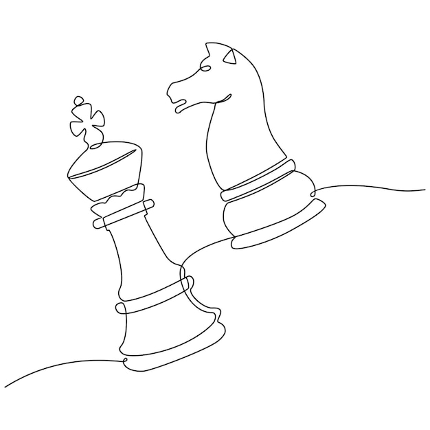 Majestic Chess Knight Holding Clover Emblem | Jiffy Designs