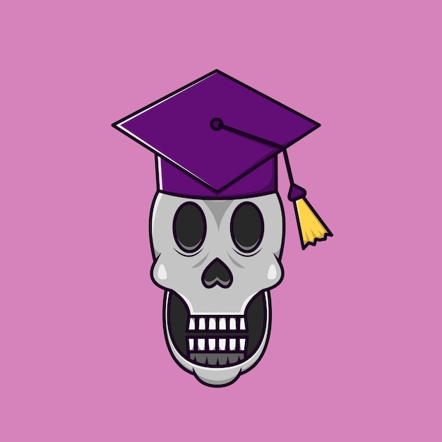 Graduation Skull: A Whimsical Academic Emblem | Jiffy Designs