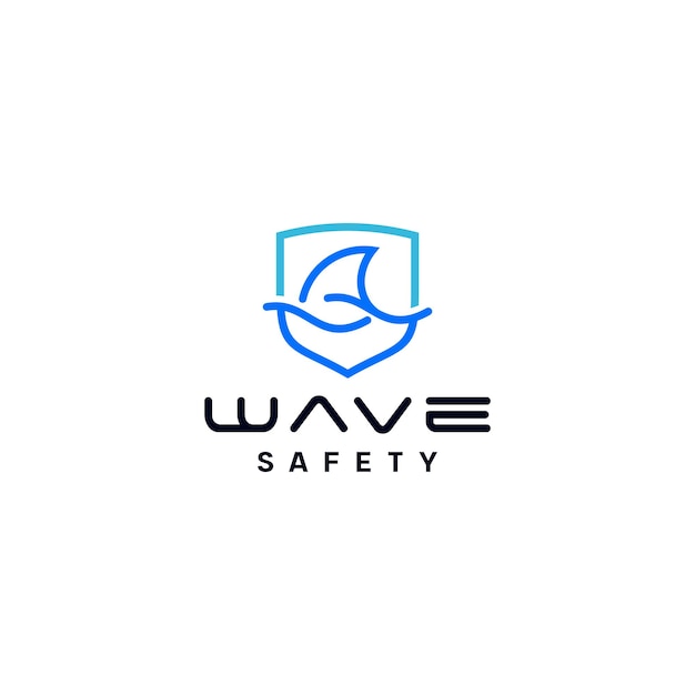 Sleek and Secure: The Wave Safety Logo Design | Jiffy Designs