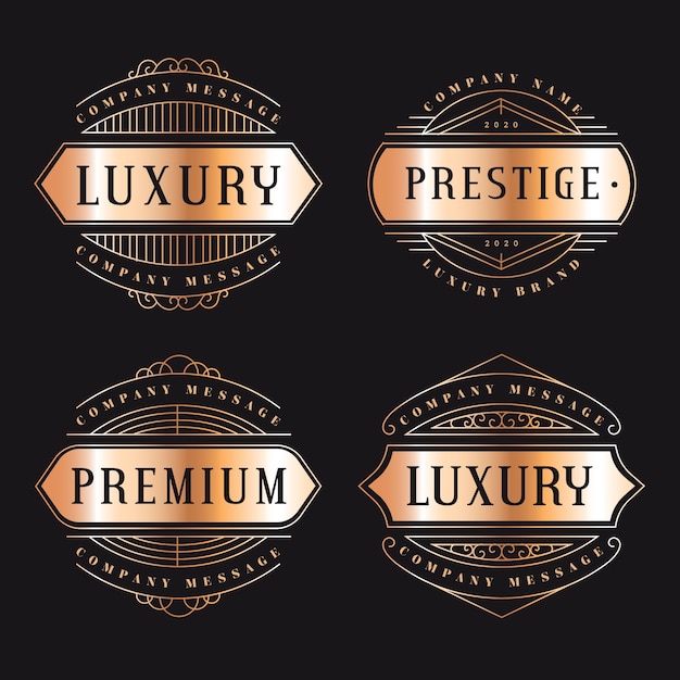 Elegant Collection of Luxury and Prestige Vintage Labels | Jiffy Designs