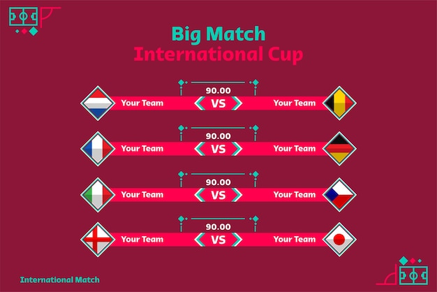 Exciting International Cup Matchups Showcased on Big Screen | Jiffy Designs