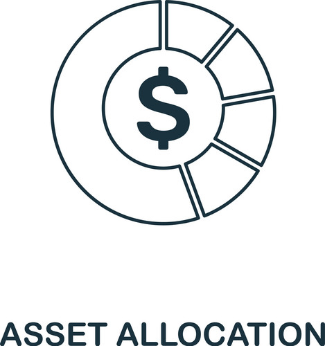 Asset Allocation Icon Outline Style. Thin Line Creative Asset ...