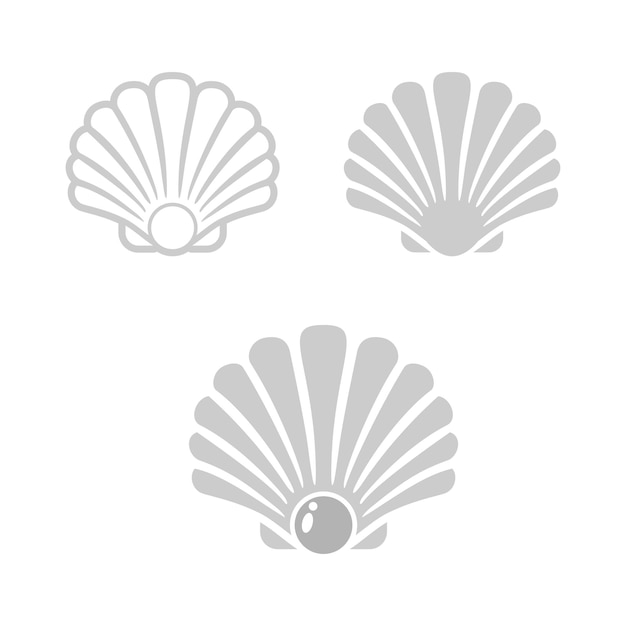 Elegant Seashell Icon Collection: Versatile Design Elements | Jiffy Designs