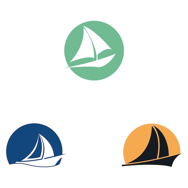 Vibrant Sailing Vessel Icons for Nautical Design | Jiffy Designs