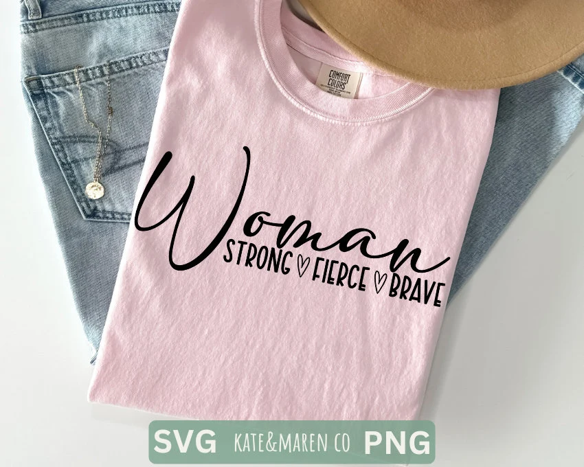 strong woman svg, she is strong svg, motivational svg, brave svg ...
