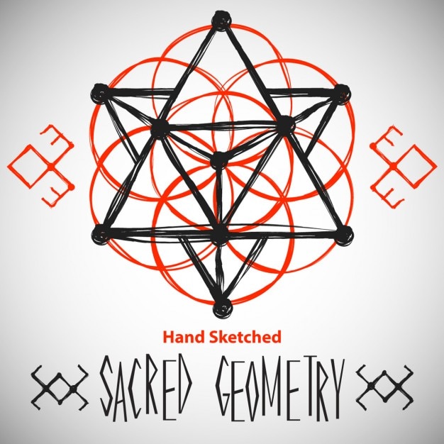 Intricate Hand-Sketched Sacred Geometry Illustration with Circles and ...