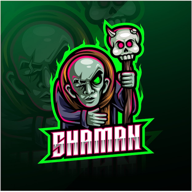 Vibrant Esports Mascot with Neon Skull Emblem | Jiffy Designs