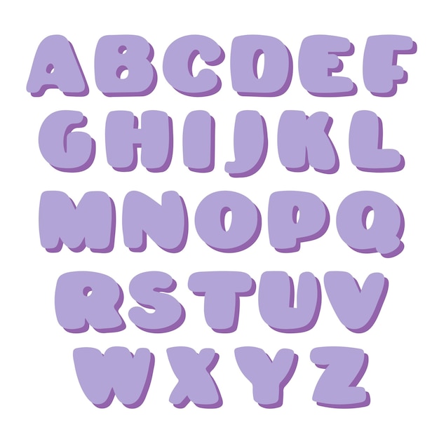 Playful Pastel Alphabet Letters for Creative Designs | Jiffy Designs