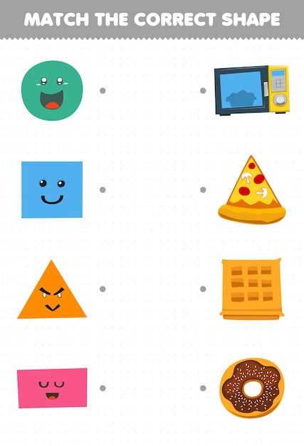 Vibrant Shapes and Familiar Objects: A Playful Matching Game | Jiffy ...