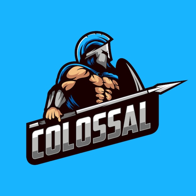 Powerful Colossal Warrior Mascot Logo Design | Jiffy Designs