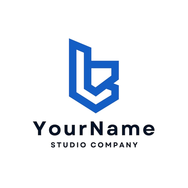Modern Geometric Studio Company Logo with Custom Text | Jiffy Designs