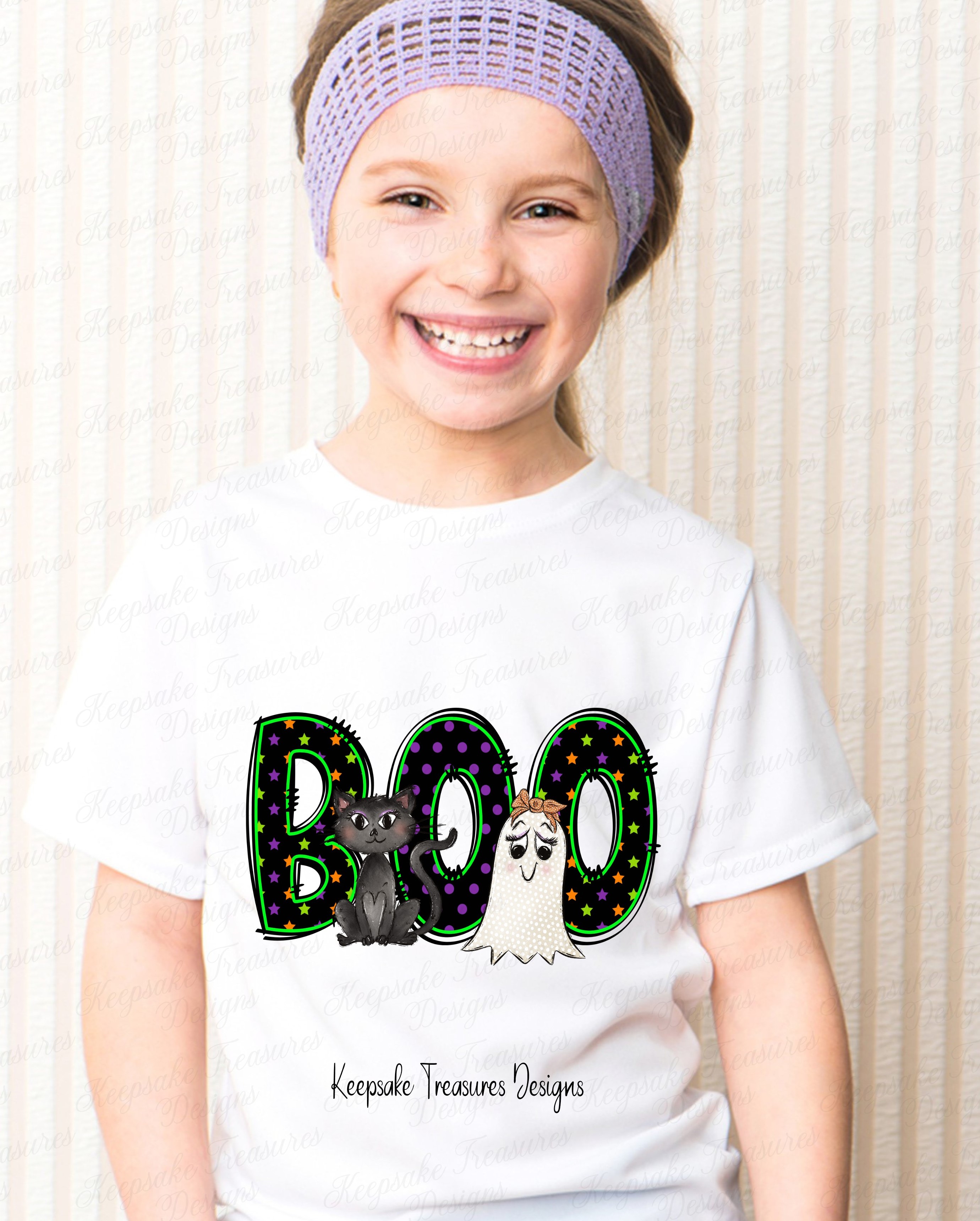 'Boo' Spooky Letters with Adorable Halloween Characters | Jiffy Designs