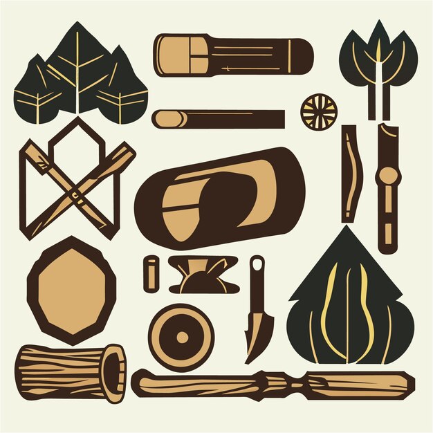 Rustic Woodland Symbols: A Captivating Collection of Nature-Inspired ...