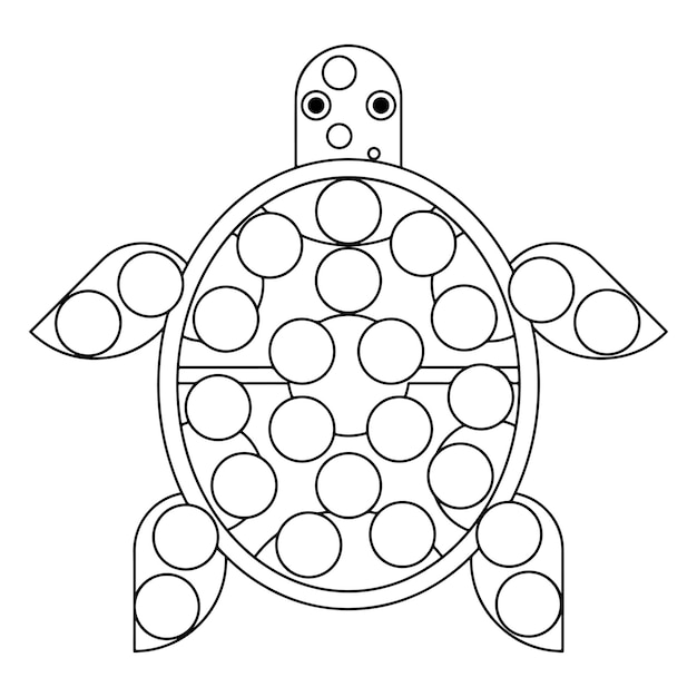 Charming Polka Dot Turtle Illustration | Jiffy Designs