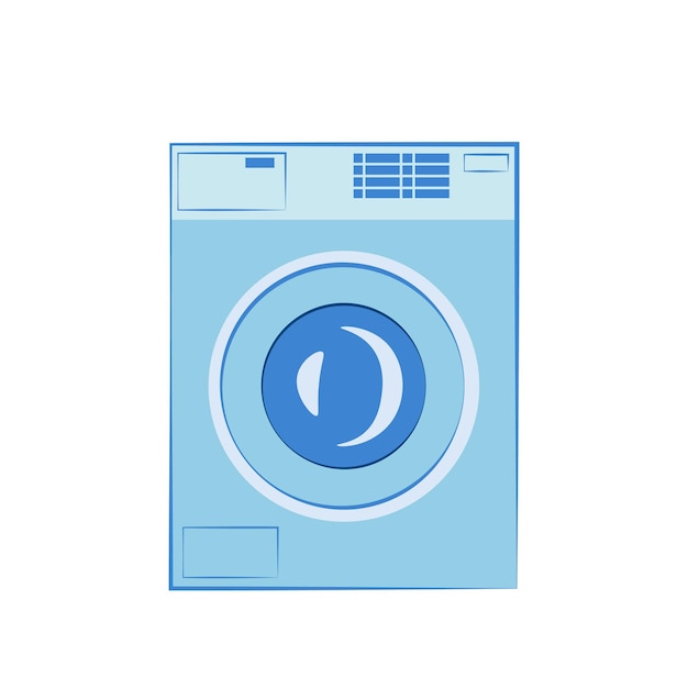 Stylized Illustration of a Modern Washing Machine | Jiffy Designs