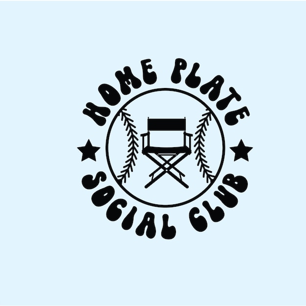 Iconic Emblem for the Home Plate Social Club | Jiffy Designs
