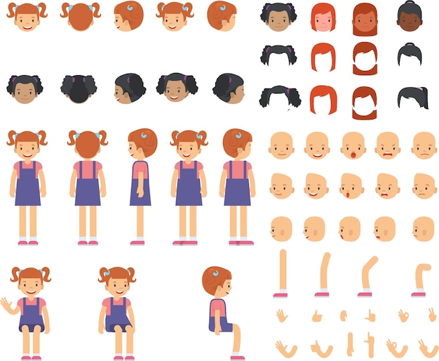 Diverse Collection of Customizable Character Elements | Jiffy Designs