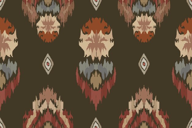 Vibrant Tribal Motifs in Earthy Tones on Dark Background | Jiffy Designs