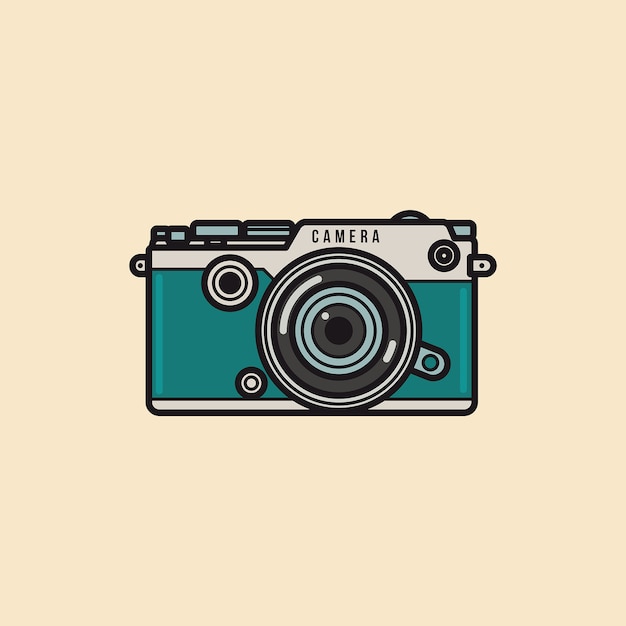 Vintage Turquoise Camera with Retro Styling and Branding | Jiffy Designs