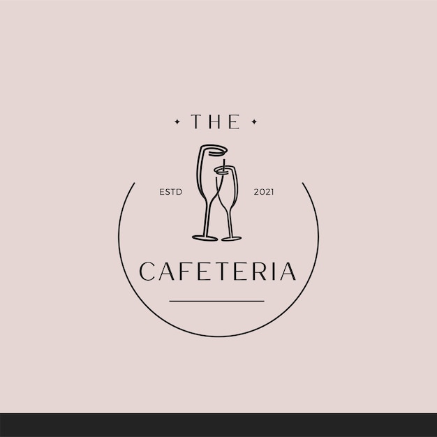 Elegant Silhouette Cafe Logo with Established Date | Jiffy Designs
