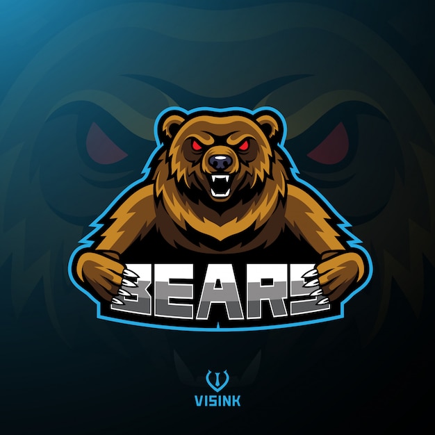 Fierce and Formidable: The Roaring Bear Mascot Logo | Jiffy Designs