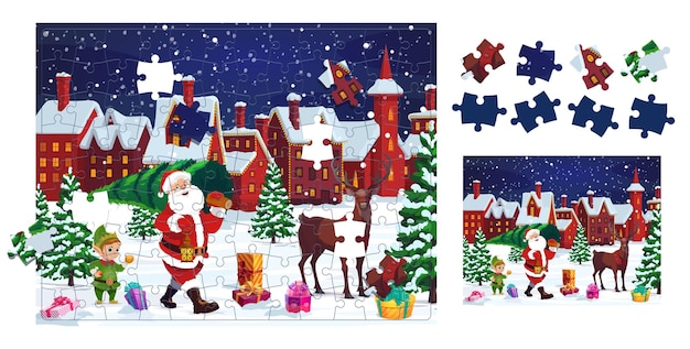 Festive Winter Wonderland with Santa, Elves, and Reindeer | Jiffy Designs