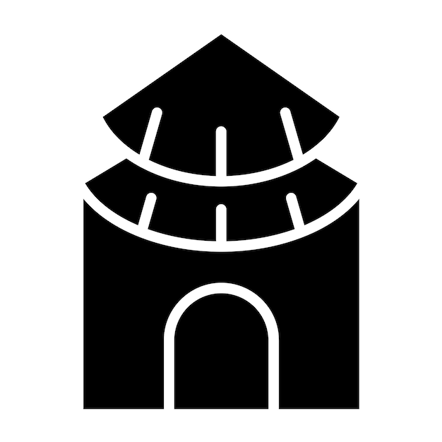 Minimalist Architectural Icon with Geometric Shapes | Jiffy Designs