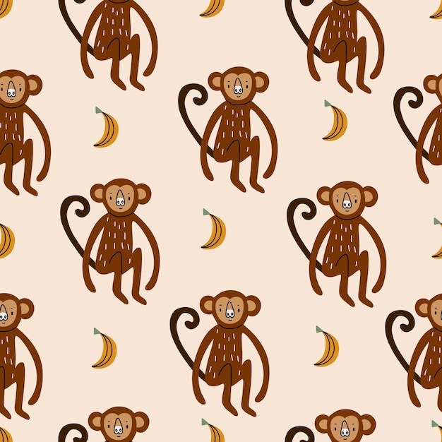 Playful Primate Parade: A Whimsical Monkey Motif | Jiffy Designs