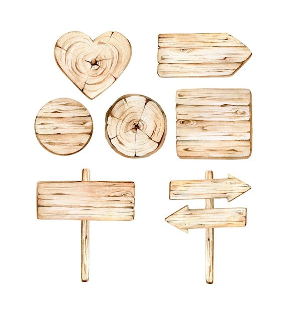 Rustic Wooden Shapes: Hearts, Logs, and Directional Signs | Jiffy Designs