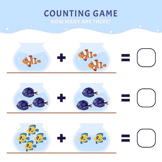 Charming Marine Life Math Puzzle for Kids | Jiffy Designs