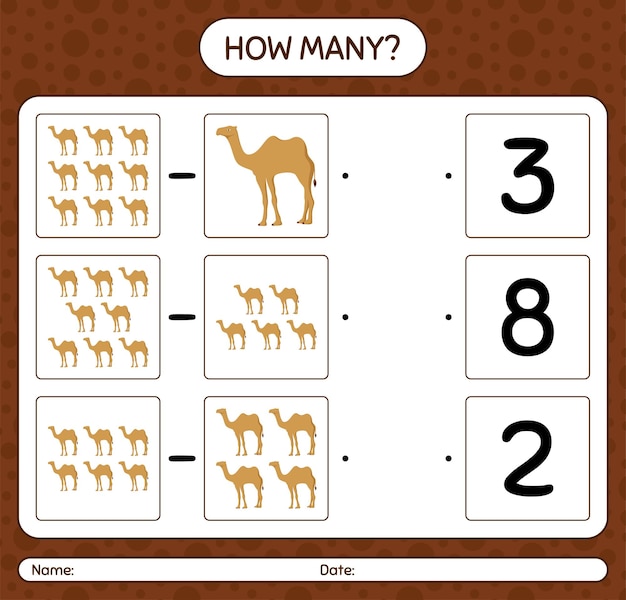 Counting Camels: A Visually Engaging Math Activity | Jiffy Designs