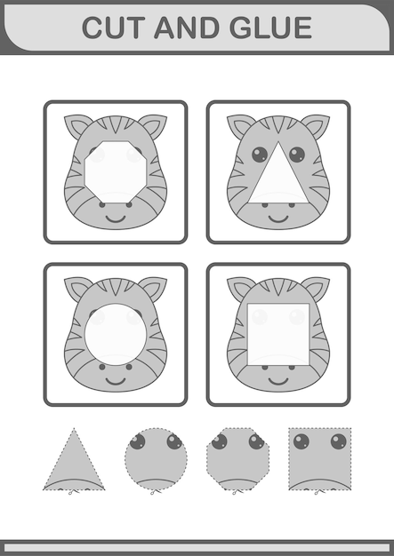 Charming Animal Craft Kit: Cut and Glue Adorable Designs | Jiffy Designs