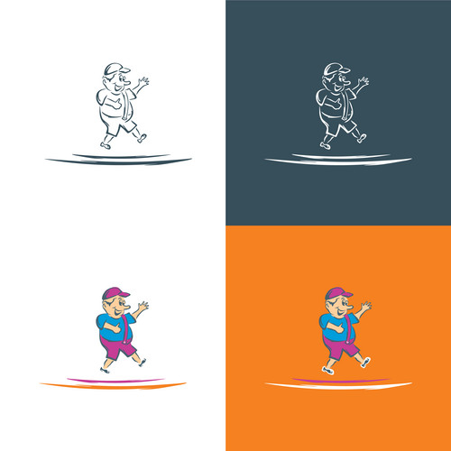 Figure Cheerful And Funny Man. | Jiffy Designs