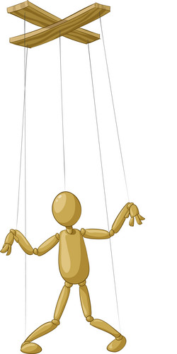 Wooden Puppet On White Background | Jiffy Designs