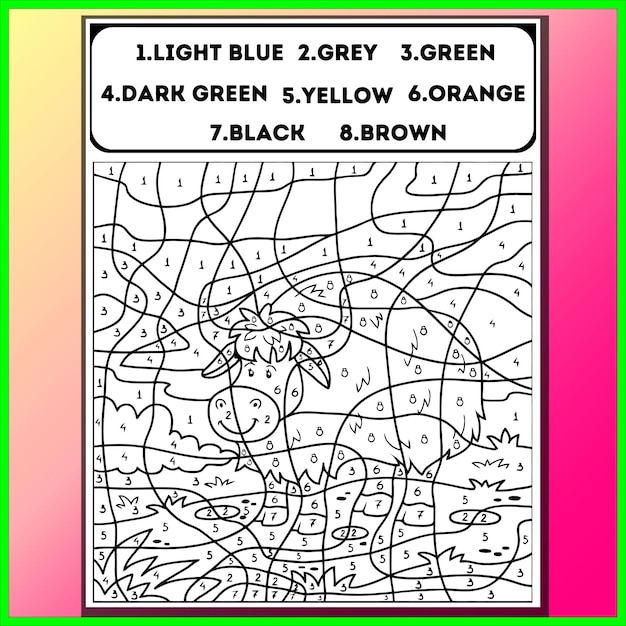 Vibrant Color-Coded Nature Illustration with Detailed Elements | Jiffy ...