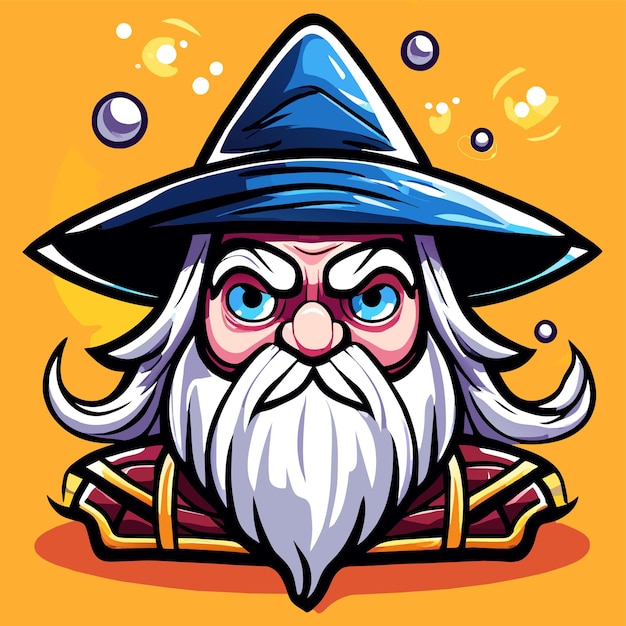 Mischievous Wizard with Twinkling Stars and Bubbles | Jiffy Designs