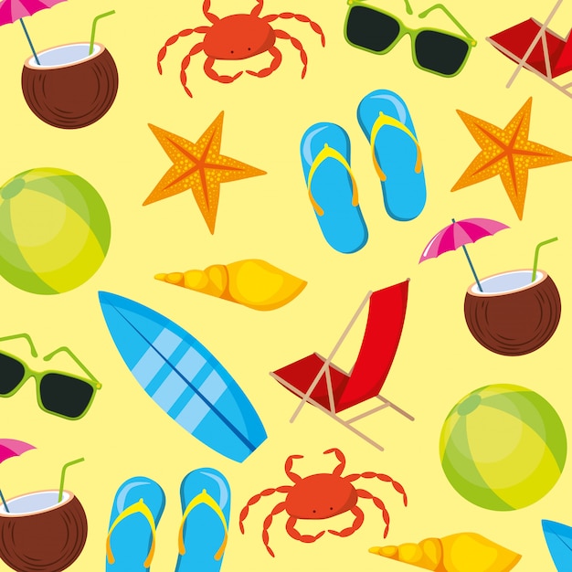 Vibrant Summer Beach Collection with Tropical Motifs | Jiffy Designs