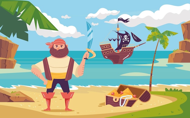 Swashbuckling Pirate Adventure on Tropical Beach | Jiffy Designs