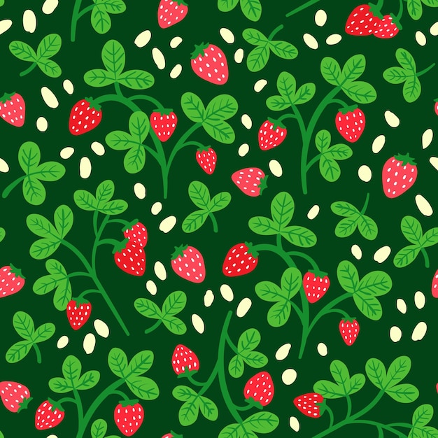 Vibrant Strawberry Patch with Lush Foliage | Jiffy Designs