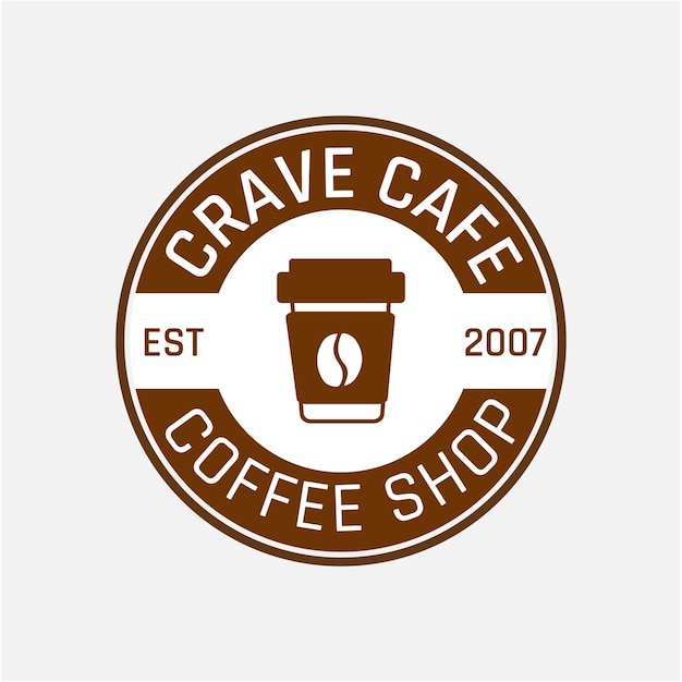 Timeless Logo for Crave Cafe Coffee Shop Established in 2007 | Jiffy ...