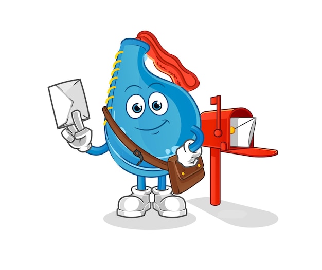 Cheerful Mailbox Character Delivering Packages with Enthusiasm | Jiffy ...