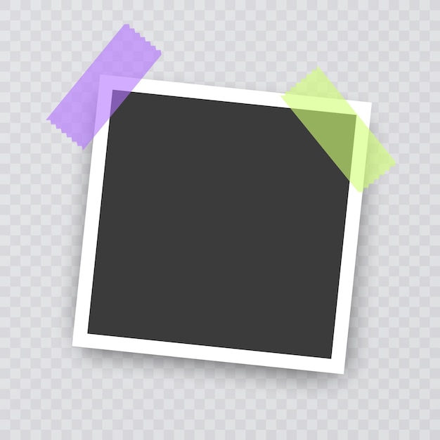 Vibrant Overlapping Shapes in Minimalist Photo Frame | Jiffy Designs