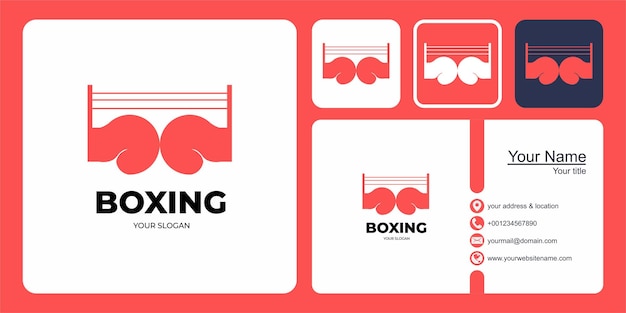 Powerful Punches and Iconic Boxing Symbols on Vibrant Red | Jiffy Designs