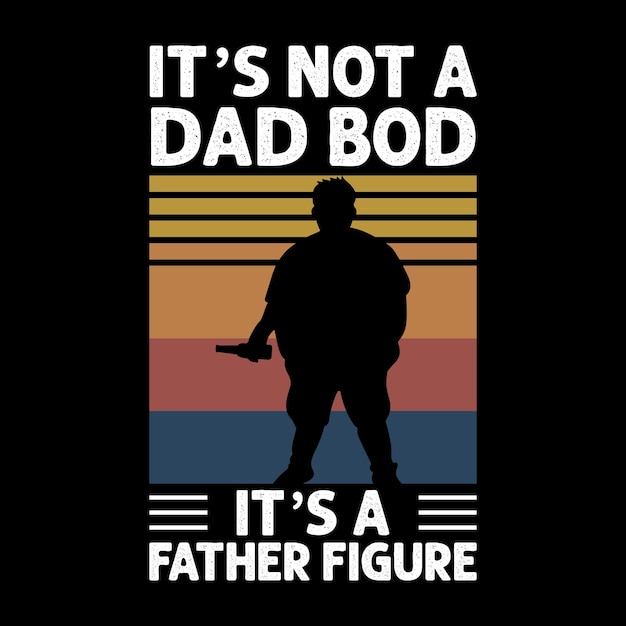 Vintage Silhouette of a Father Figure | Jiffy Designs