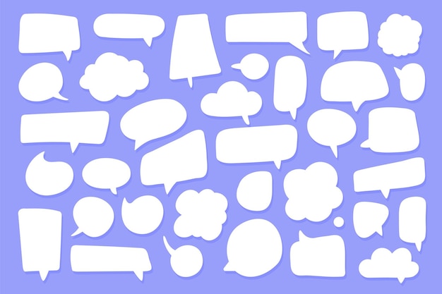 Diverse Speech Bubbles in Various Shapes and Sizes | Jiffy Designs