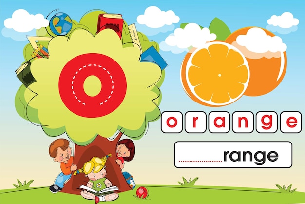 Vibrant Orange Range: Educational Flower with Kids Learning | Jiffy Designs