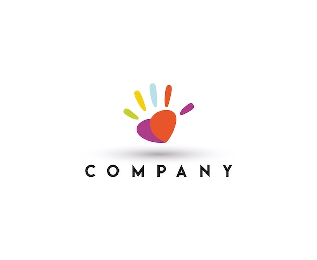 Vibrant Handprint Logo for Diverse Company | Jiffy Designs