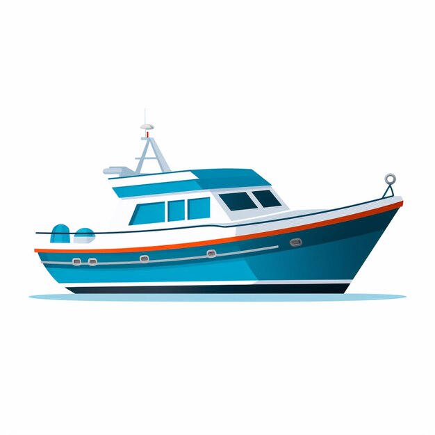 Vibrant Teal Fishing Boat with Sleek Design | Jiffy Designs